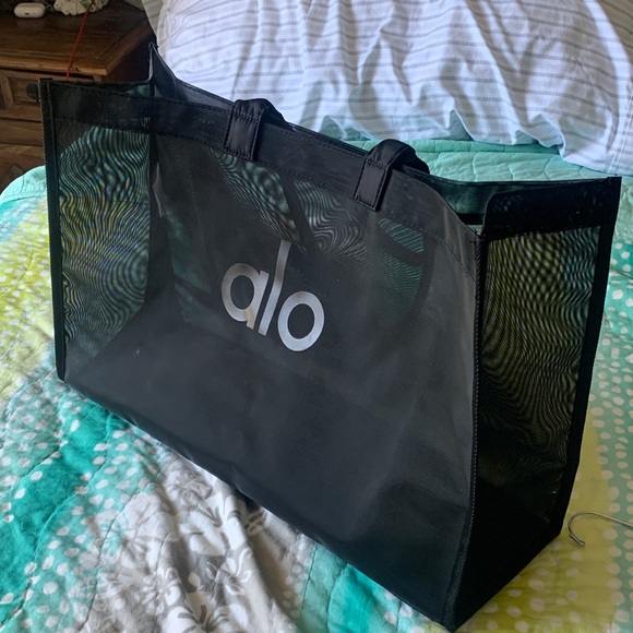 ALO Yoga | Bags | Alo Black Sheer Tote Bag | Poshmark